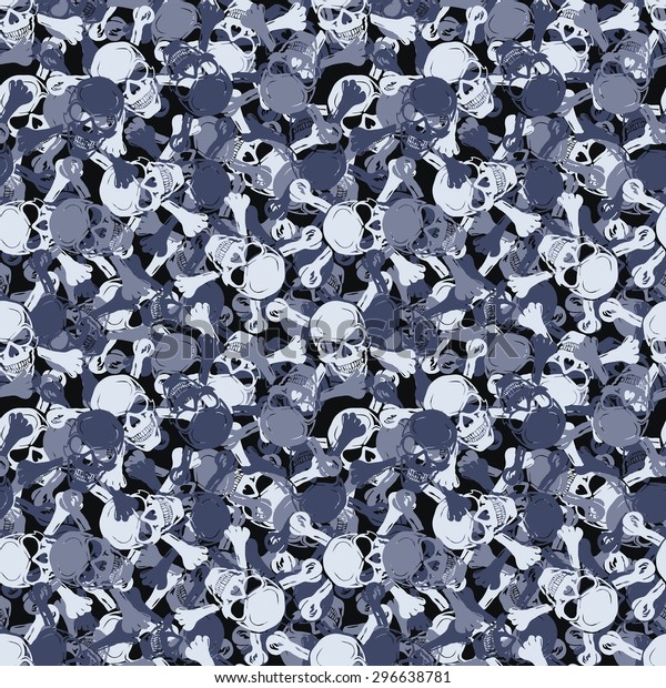 Seamless Skull Camouflage Pattern Stock Vector (Royalty Free) 296638781 Seamless Skull Camouflage Pattern Stock Vector (Royalty Free) 296638781
