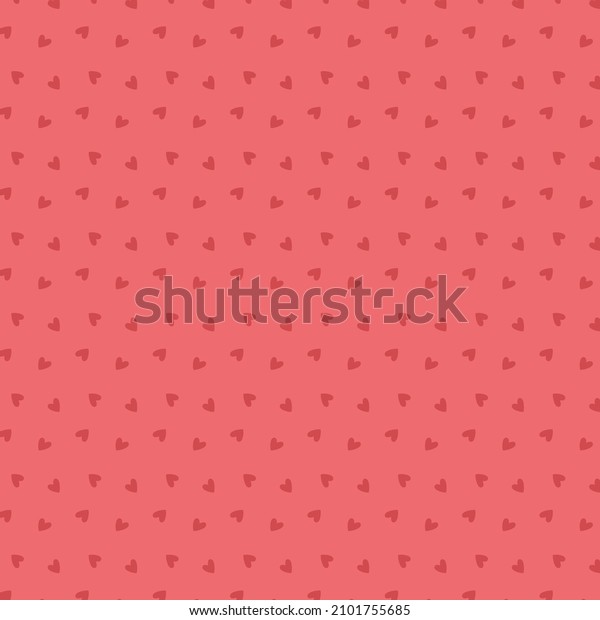 Seamless Small Heart Pattern Pink Background Stock Vector (Royalty Free ...