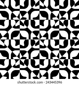 Seamless Star Square Pattern Vector Geometric Stock Vector (Royalty ...
