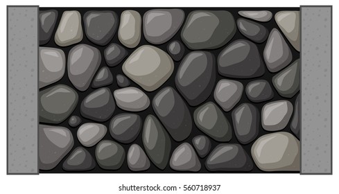 Seamless Stone Wall Design Illustration Stock Vector (Royalty Free ...