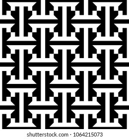 Seamless Stylized Sayagata Pattern Repeated Interlocking Stock Vector ...