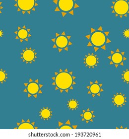 Seamless Sun Background Stock Vector (Royalty Free) 193720961 ...