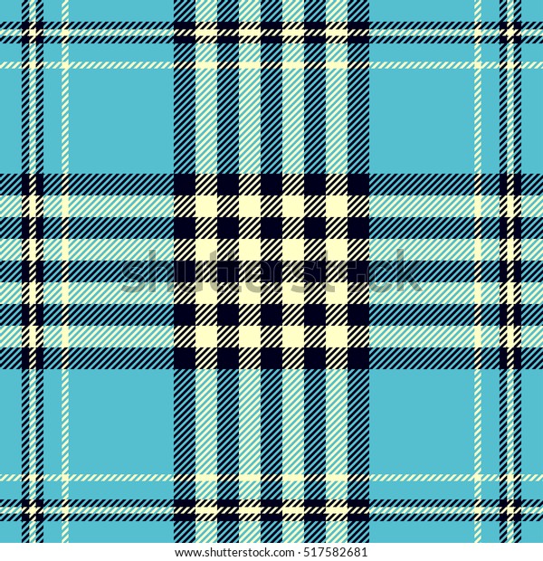Seamless Tartan Plaid Pattern Light Cyan Stock Vector (Royalty Free ...