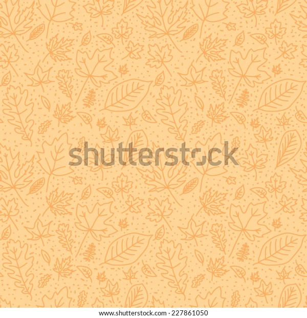 Seamless Texture Autumn Leaves Stock Vector (Royalty Free) 227861050 ...