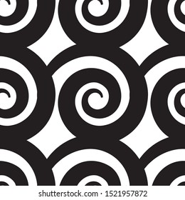 Seamless Texture Black Spiral Stock Vector (Royalty Free) 1521957872 ...