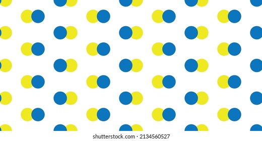 Seamless Texture Blue Yellow Circles Stock Vector (Royalty Free ...