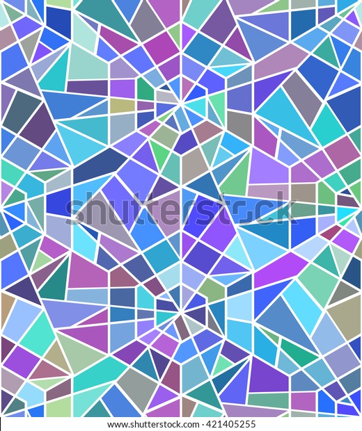 Seamless Texture Broken Stained Glass Window Stock Vector (Royalty Free ...