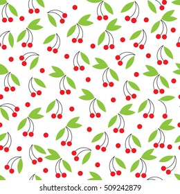 Seamless Texture Cherries Stock Vector (Royalty Free) 509242879 ...
