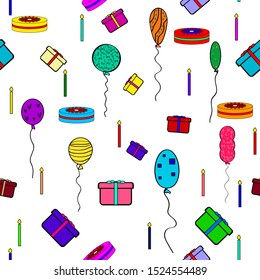 Seamless Texture Congratulations Vector Suitable Cards Stock Vector ...