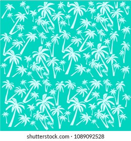 Seamless Texture Drawing Palm Tree On: vector de stock (libre de ...