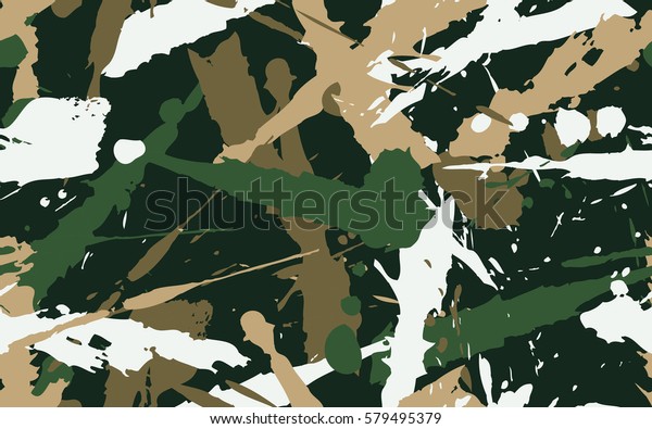 Seamless Texture Dynamic Spots Smudges Fashion Stock Vector (Royalty ...