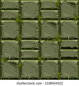 Seamless Texture Green Stone On Grass Stock Vector (Royalty Free ...