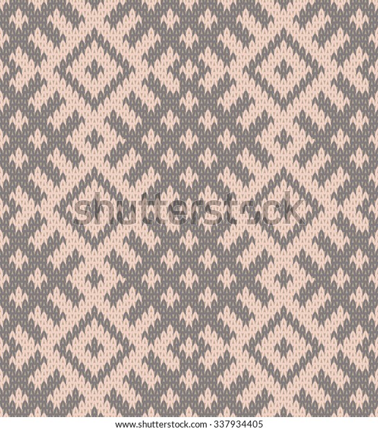 Seamless Texture Knitted Fabric Jacquard Pattern Stock Vector (Royalty ...