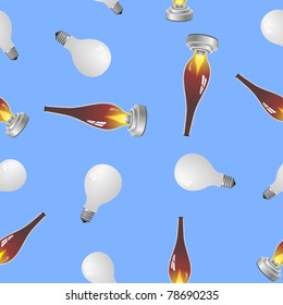 Seamless Texture Lamps Stock Vector (Royalty Free) 78690235 | Shutterstock