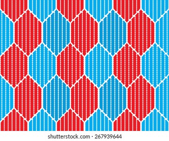 Seamless Texture Lozenge Red Blue Lozenge Stock Vector (Royalty Free ...
