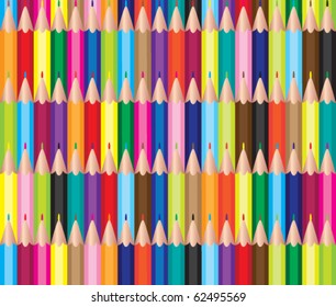 Seamless Texture Multicolored Pencils Stock Vector (Royalty Free ...