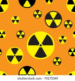 Seamless Texture Sign Radiation Hazard Stock Illustration 96449651 ...
