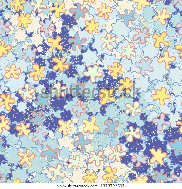 Seamless Texture Similar Amoeba Spots Scattered Stock Vector (Royalty ...