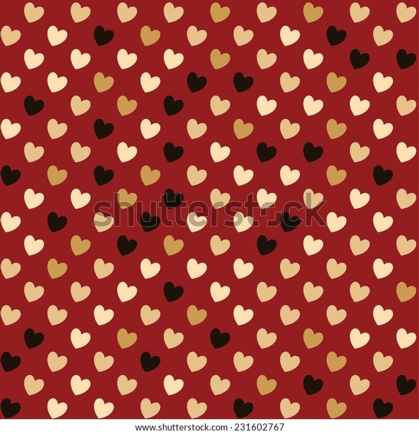 Seamless Texture Slant Heart Various Yellow Stock Vector (Royalty Free ...