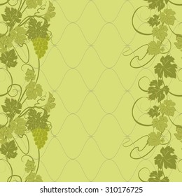 Seamless Texture Vines Bunches Grapes Stock Vector (Royalty Free ...