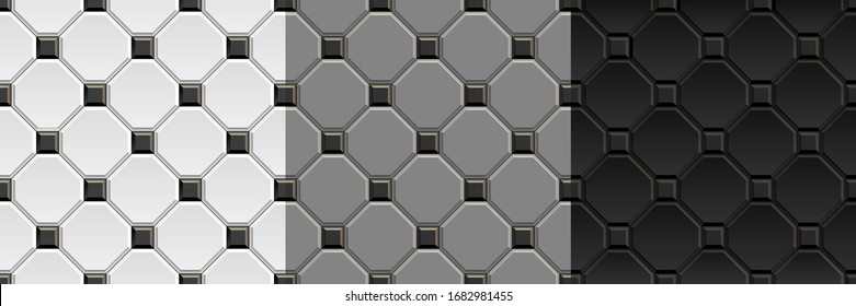 Vector Set Seamless Round Pavement Textures Stock Vector (Royalty Free ...