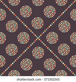 Seamless Tiled Chocolate Color Geometric Background: vector de stock ...