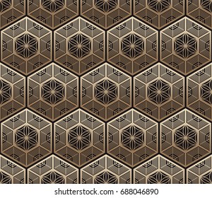 Seamless Tiled Pattern Japanese Traditional Lattice Stock Vector ...