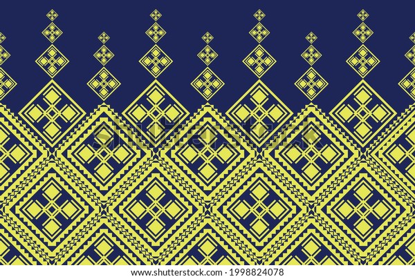 Seamless Traditional Background Design Indigenous Pattern Stock Vector ...