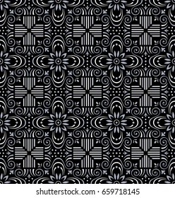Seamless Traditional Wallpaper Design Stock Vector (Royalty Free ...