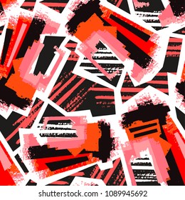 Seamless Urban Funky Geometric Pattern Acrylic: vector de stock (libre ...