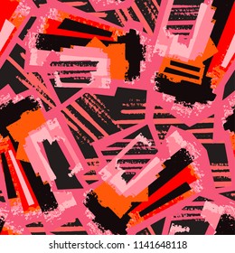 Seamless Urban Funky Geometric Pattern Acrylic: vector de stock (libre ...
