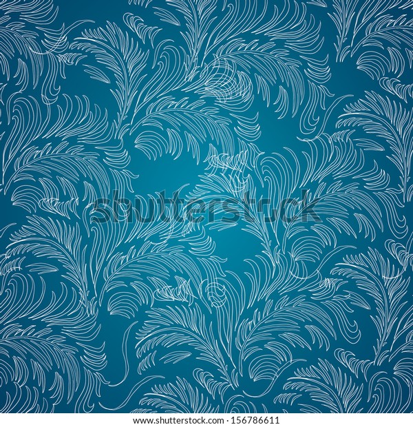 Seamless Vector Frost Pattern Christmas Decorations Stock Vector ...
