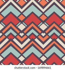 Seamless Vector Geometric Rhombus Color Pattern Stock Vector (Royalty ...