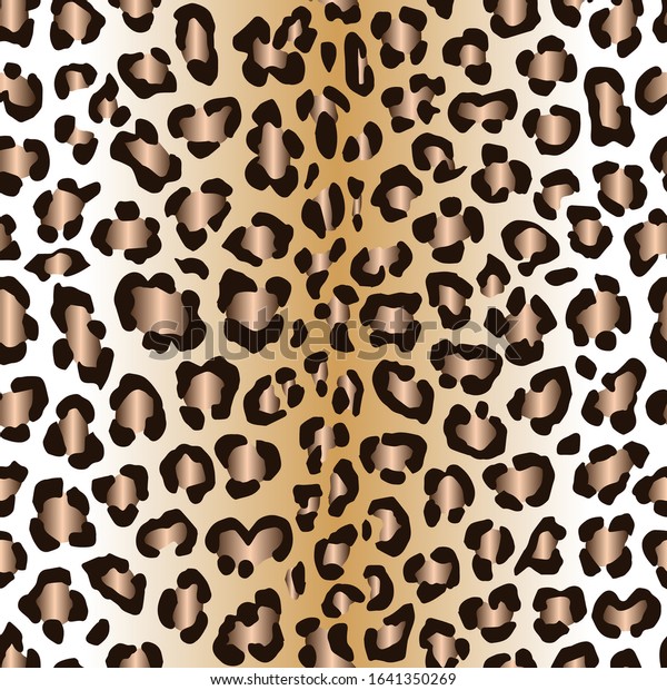 Seamless Vector Leopard Animal Skin Gradient Stock Vector (Royalty Free ...