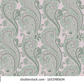 Seamless Vector Paisley Pattern Template Creative Stock Vector (Royalty ...
