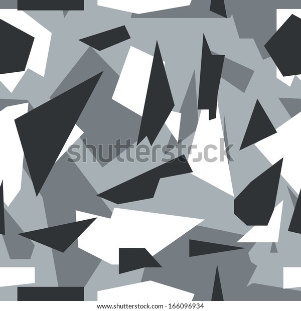 Seamless Vector Square Camouflage Series Alpine Stock Vector (Royalty ...
