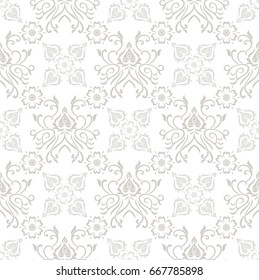 Seamless Vector Traditional Indian Background Stock Vector (Royalty ...