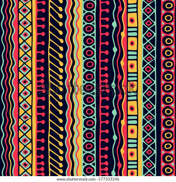 Seamless Vector Tribal Texture Tribal Seamless: เวกเตอร์สต็อก (ปลอดค่า ...