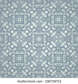 Seamless Wallpaper Aztec Ornament Gray Colors Stock Vector (Royalty ...