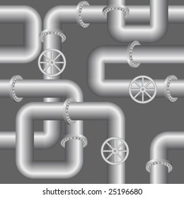 Seamless Water Pipes Vector Background Stock Vector (Royalty Free ...