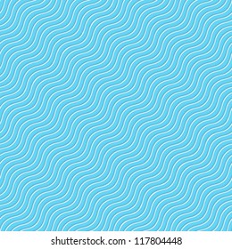 Seamless Wave Tile Blue Stock Vector (Royalty Free) 117804448