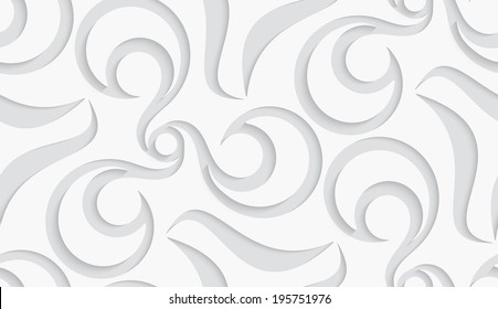Seamless White Background Cut Out Paper Stock Vector (Royalty Free ...