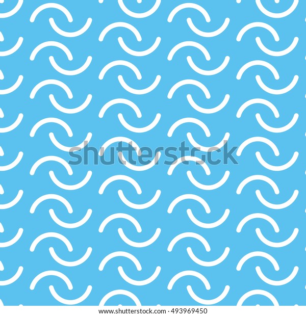 Seamless White Line Curve Abstract Pattern Stock Vector (Royalty Free ...