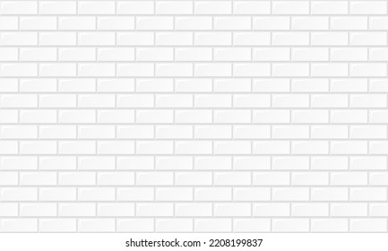 Seamless White Tile Rectangle Texture Background Stock Vector (Royalty ...
