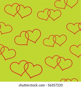 Seamless Wrapping Paper Hearts Stock Vector (Royalty Free) 56357233 ...