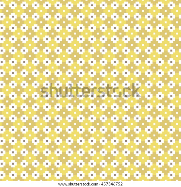 Seamless Yellow Gold Geo Pattern Pattern Stock Vector (Royalty Free ...