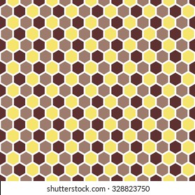 Seamless Yellow Honeycomb Pattern Texture Stock Vector (Royalty Free ...