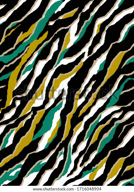 Seamless Zebra Pattern Animal Print Stock Vector (Royalty Free ...