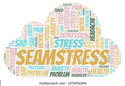 Seamstress Word Cloud Stock Vector (Royalty Free) 1376956394 | Shutterstock