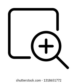 Zoom Icon On White Background Eps Stock Vector (Royalty Free) 1692448387